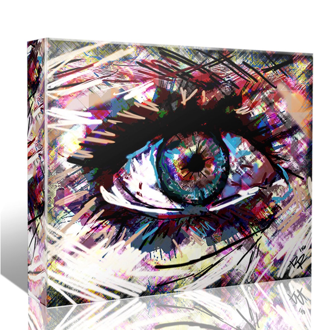 Eye Canvas Art, Evil Eye Canvas, Original Painting - Etsy