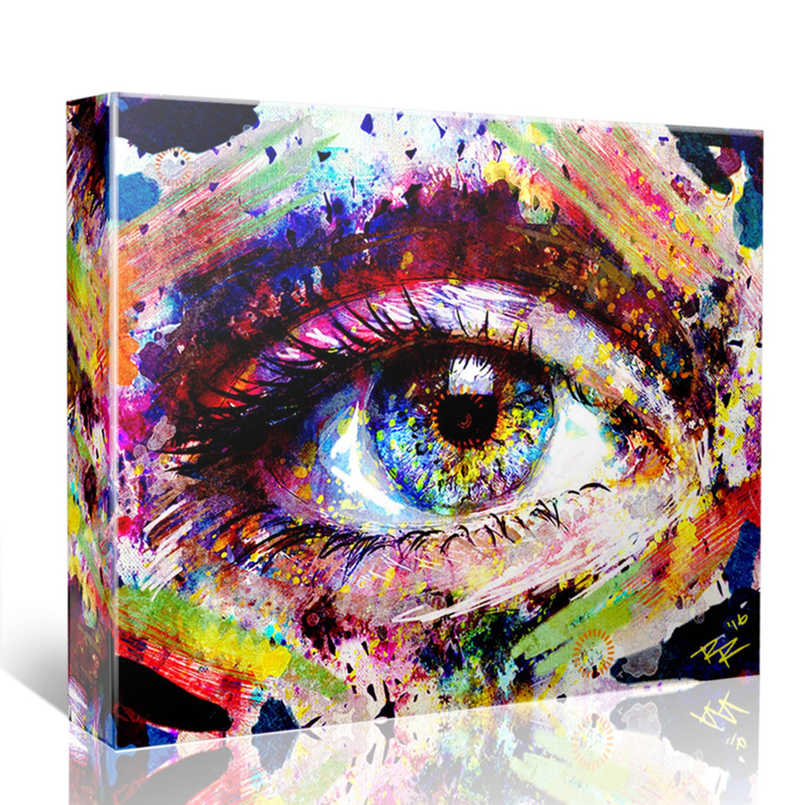 Eye Canvas Art Eyeball Canvas Eye Original Painting | Etsy