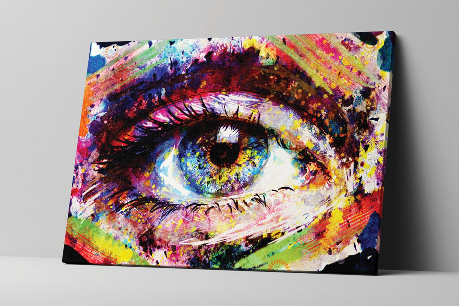 Eye Canvas Art Eyeball Canvas Eye Original Painting | Etsy