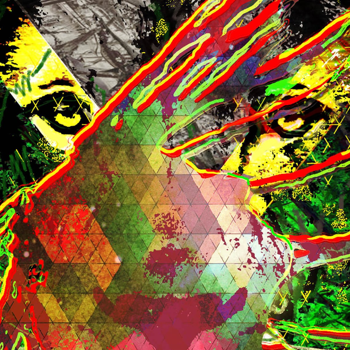 Jamaican Art, Reggae Artwork, Lion Painting - Etsy