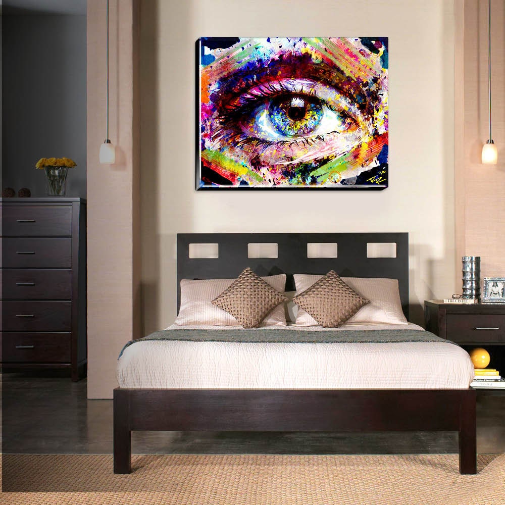 Eye Canvas Art Eyeball Canvas Eye Original Painting | Etsy