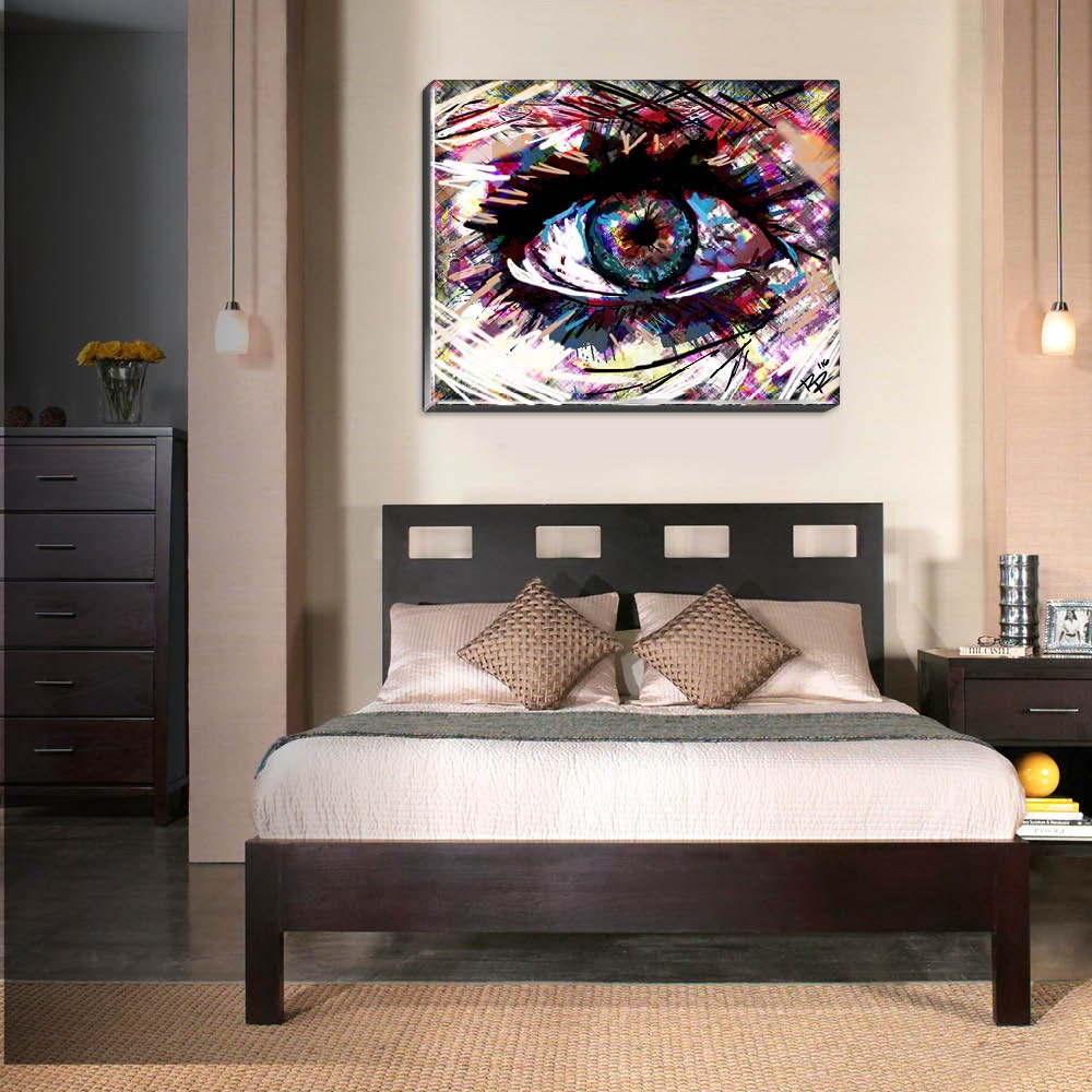 Eye Canvas Art, Evil Eye Canvas, Original Painting - Etsy