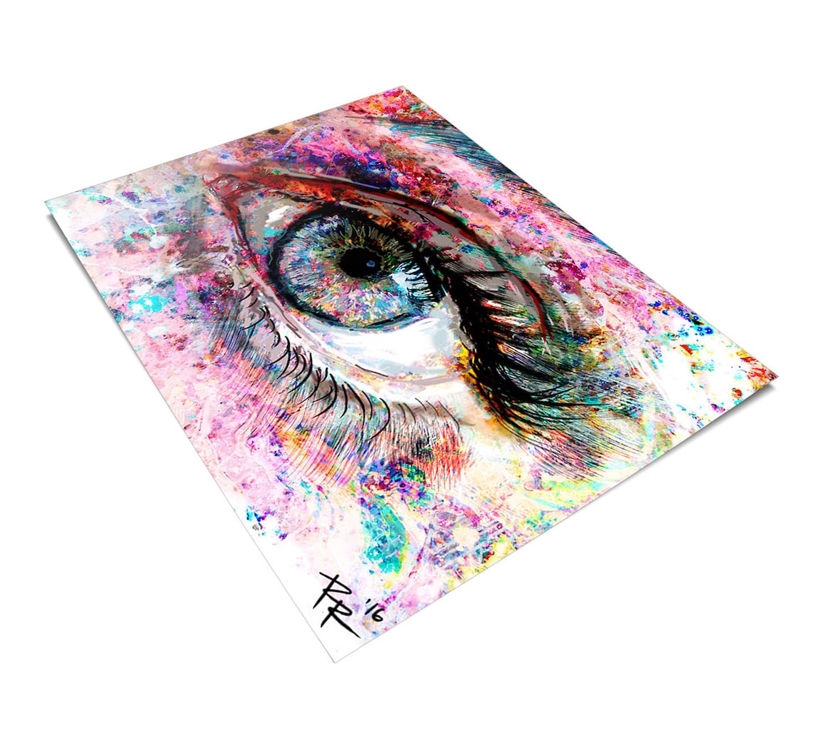 Eye Artwork Eye Art Print Eyes painting | Etsy