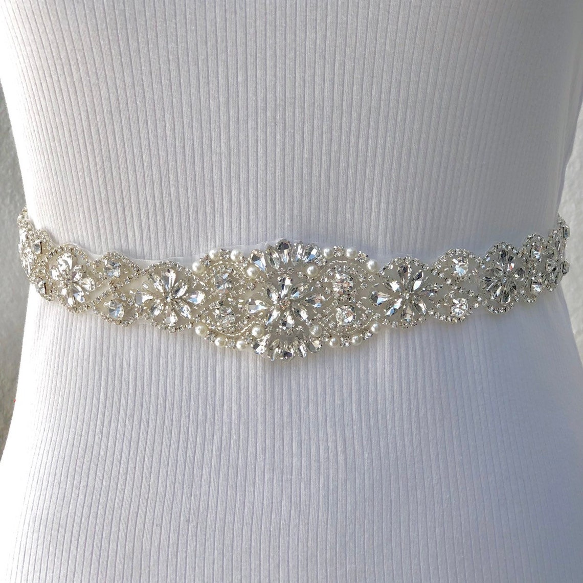 Bridal Sash Wedding Sash Wedding Jewelry Crystal Sash - Etsy