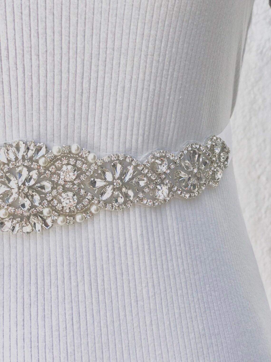 Bridal Sash Wedding Sash Wedding Jewelry Crystal Sash - Etsy