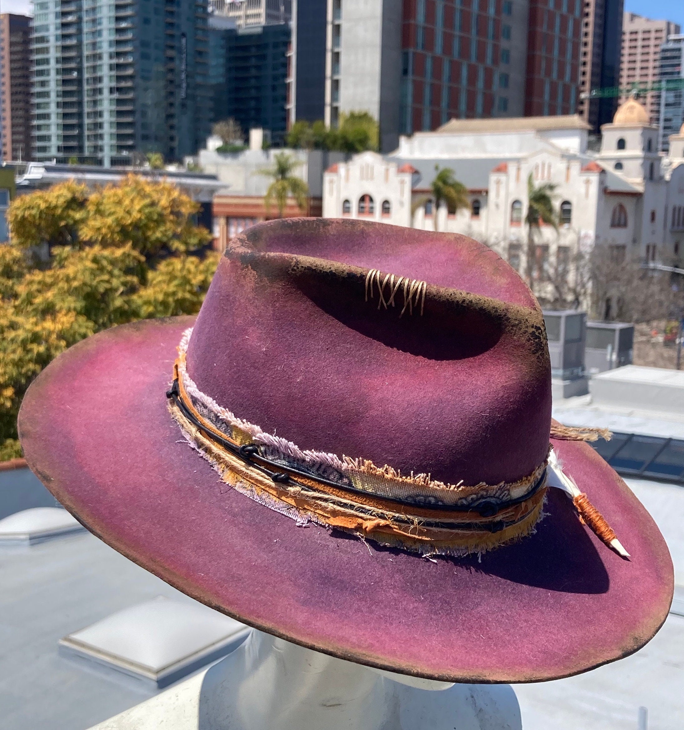 VOODOO CHILD Custom Fur Felt Fedora - Etsy
