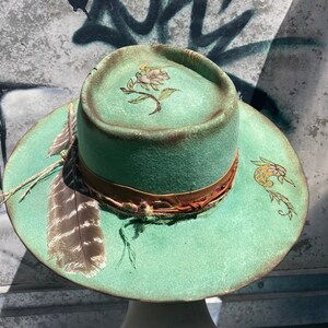 Burned Distressed Custom Festival Hat - Etsy
