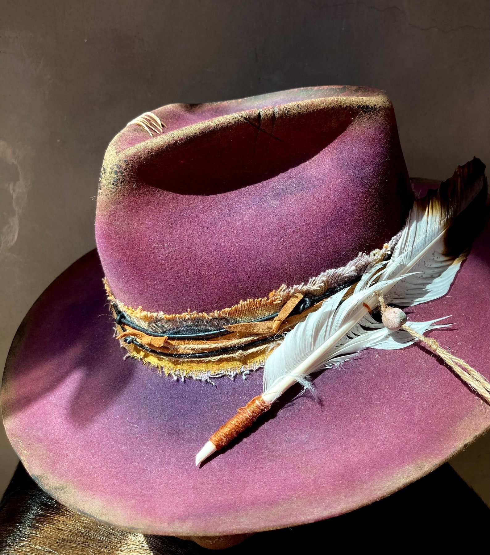 VOODOO CHILD Custom Fur Felt Fedora - Etsy