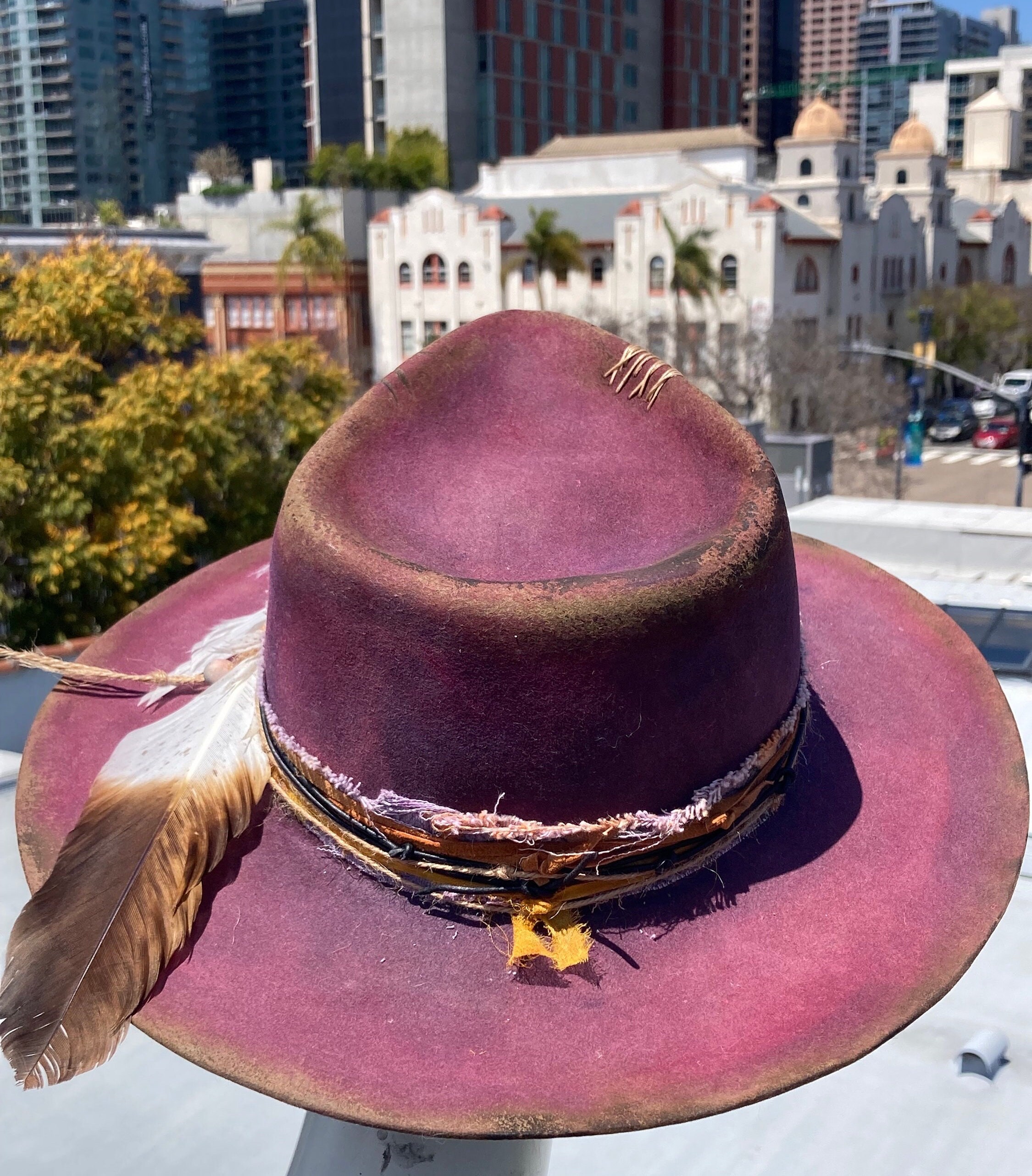 VOODOO CHILD Custom Fur Felt Fedora - Etsy
