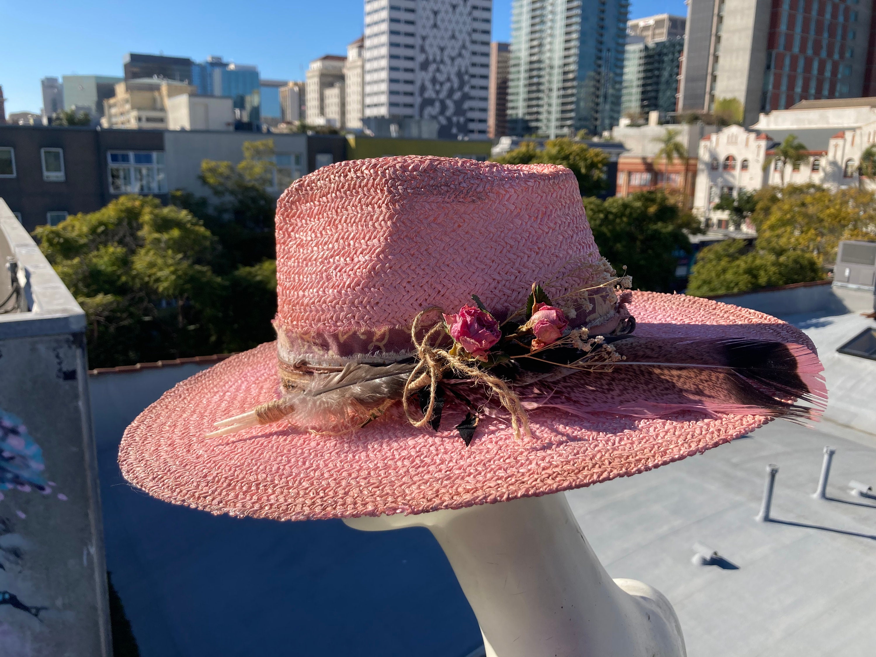 ANGEL Custom Straw Hat - Etsy