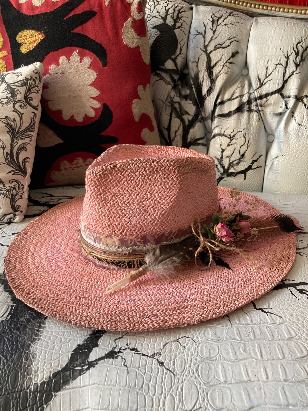 ANGEL Custom Straw Hat - Etsy