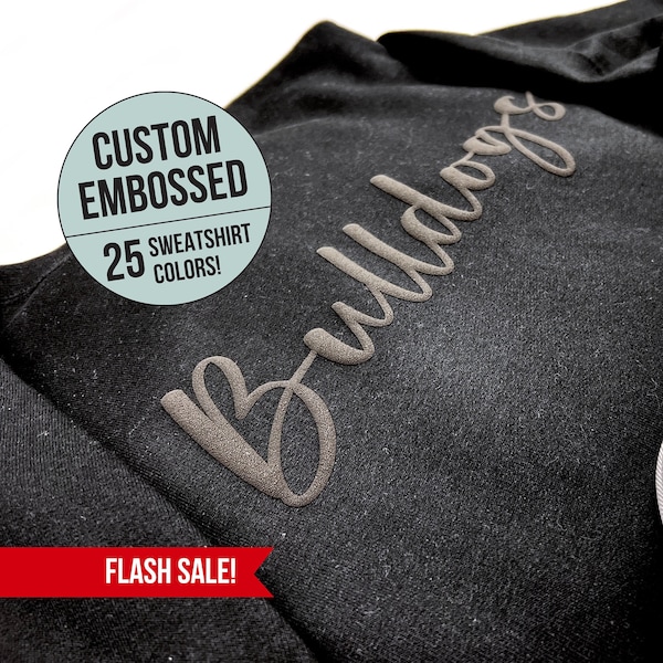 Embossed Sweatshirt - Etsy