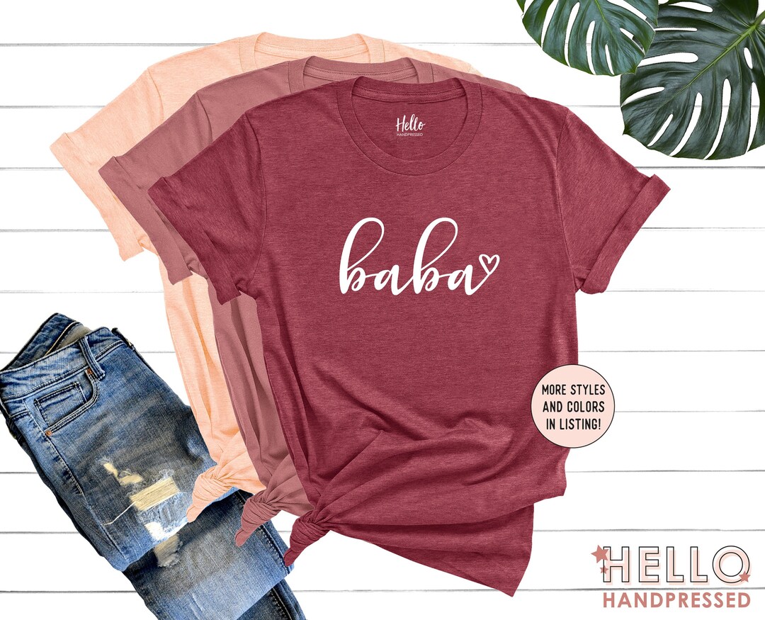 Baba Shirt, Baba Gift, Mothers Day, Grandma Shirt, Christmas Gift for ...