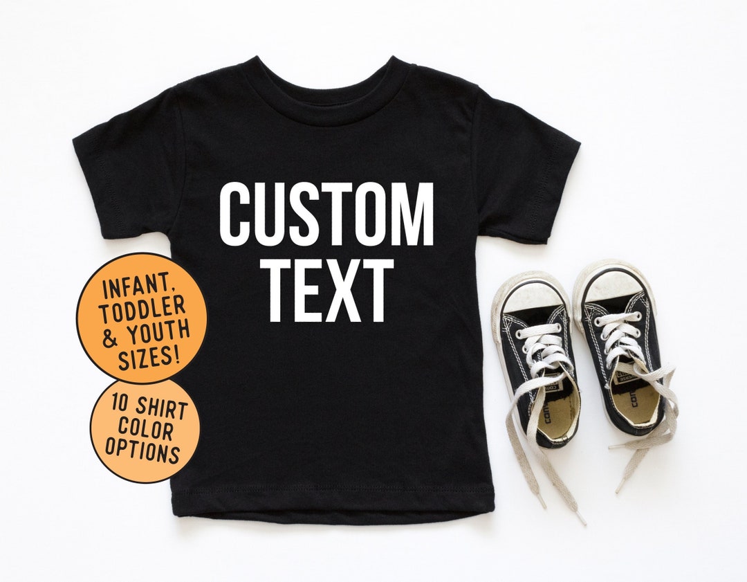 Custom Shirt for Boys Girls, Gift for Kids, Custom T Shirt ...