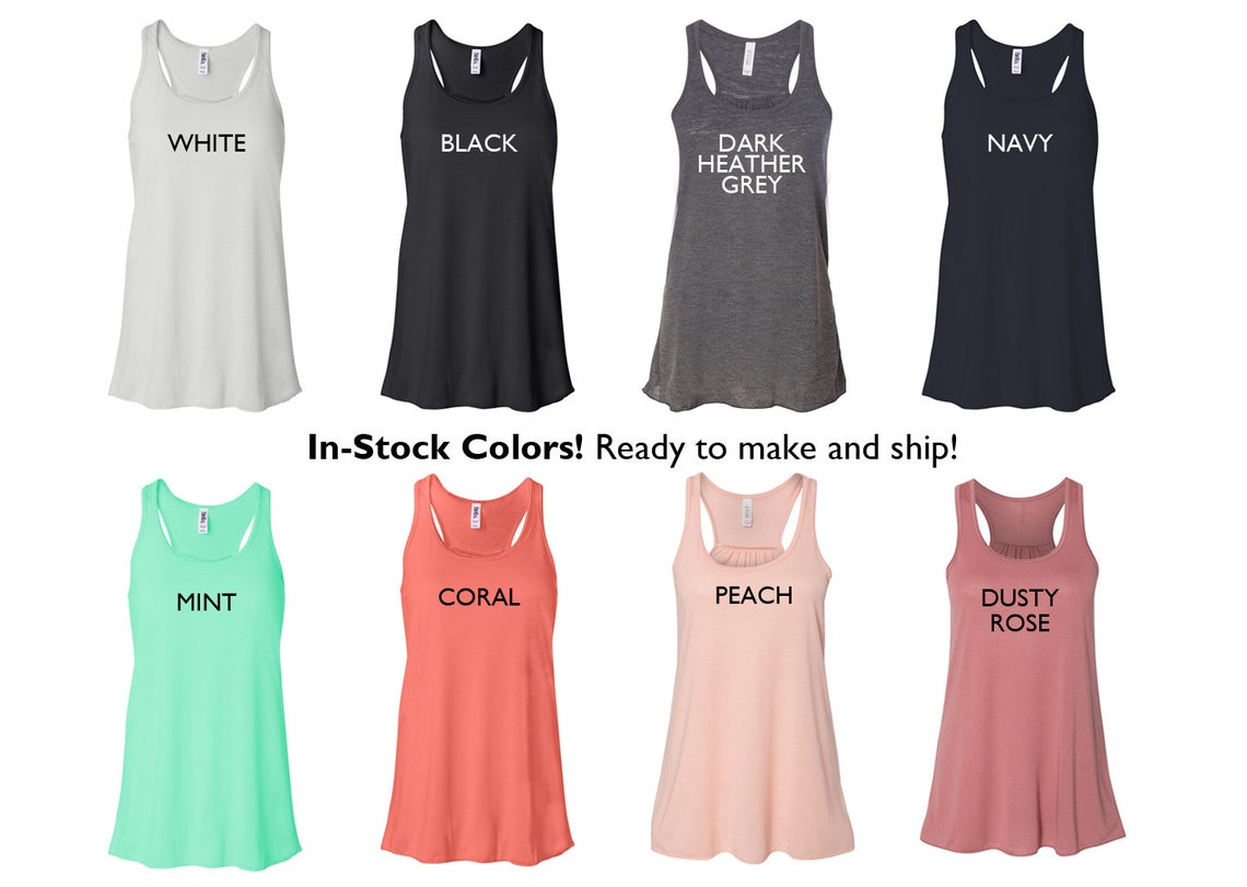 Bride Tank Top Bridesmaid Tank Tops Maid of Honor Tank Top - Etsy