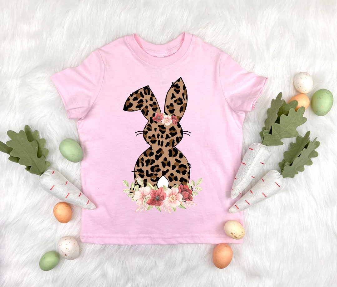 Leopard Print Easter Shirt for Girls, Toddler Girl Easter Shirt, Gift ...
