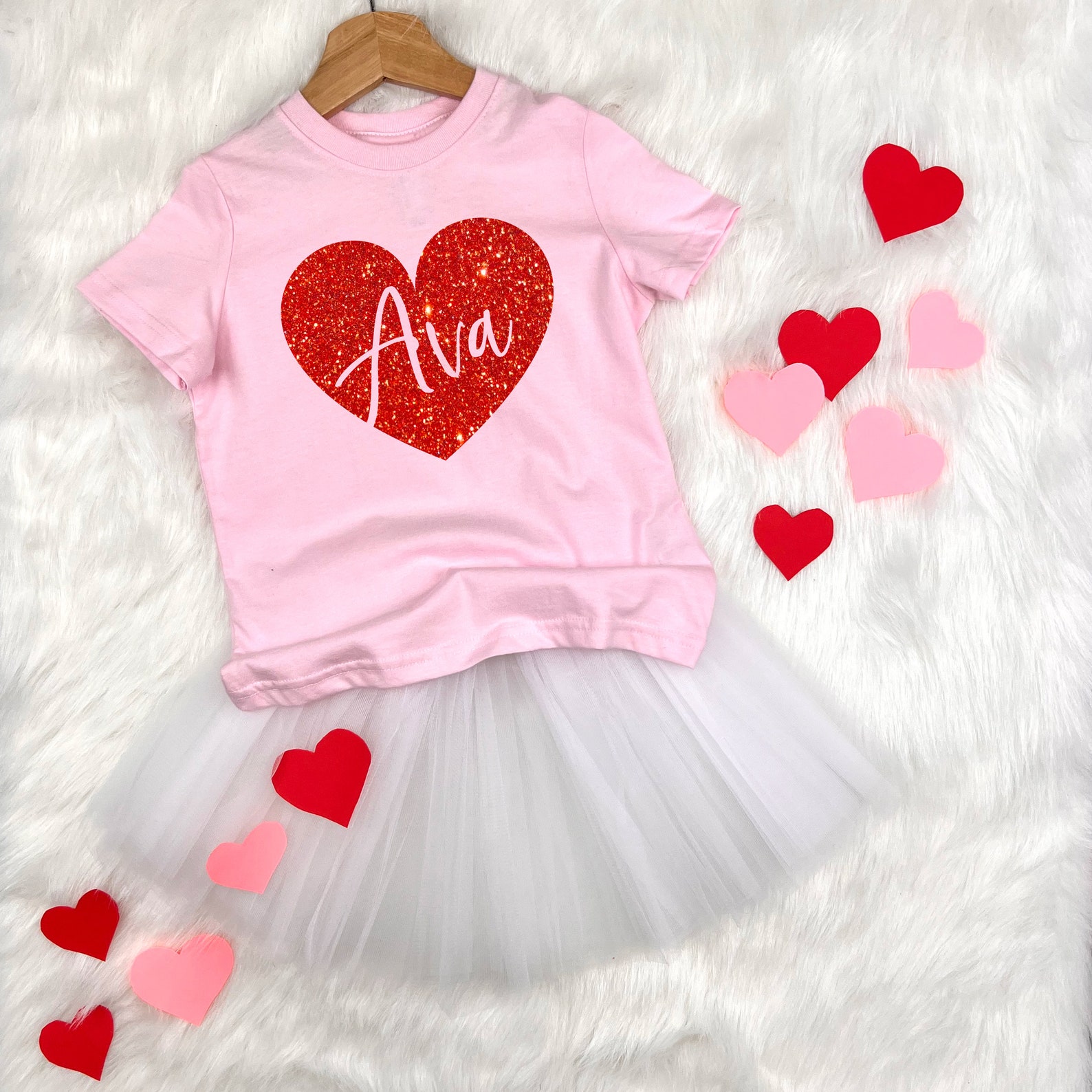 Kid's Valentine Outfit Personalized Valentine's - Etsy
