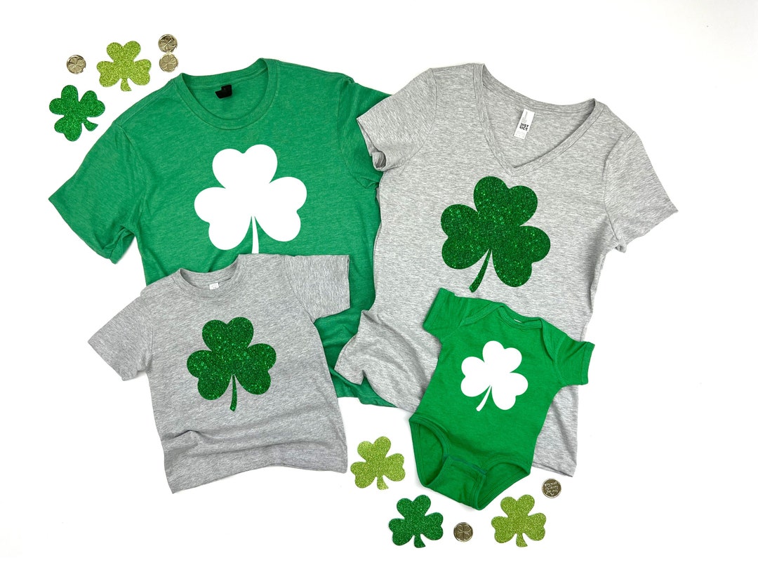 Glitter Shamrock Shirts, Matching Family St. Patrick's Day Outfits ...