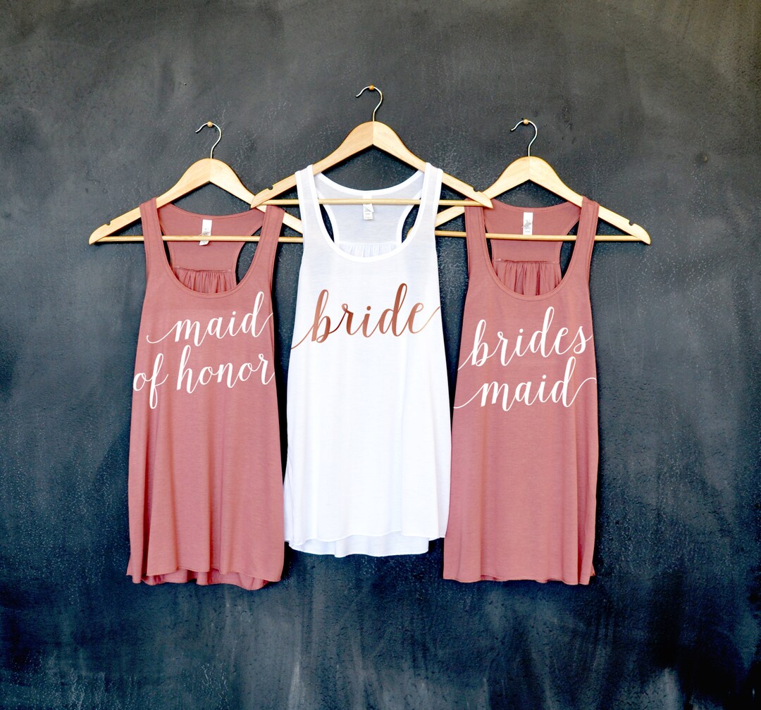 Bride Tank Top, Bridesmaid Tank Tops, Maid of Honor Tank Top ...