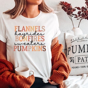 Flannels Hayrides Bonfires Sweaters Pumpkins, Thanksgiving Sweatshirt ...