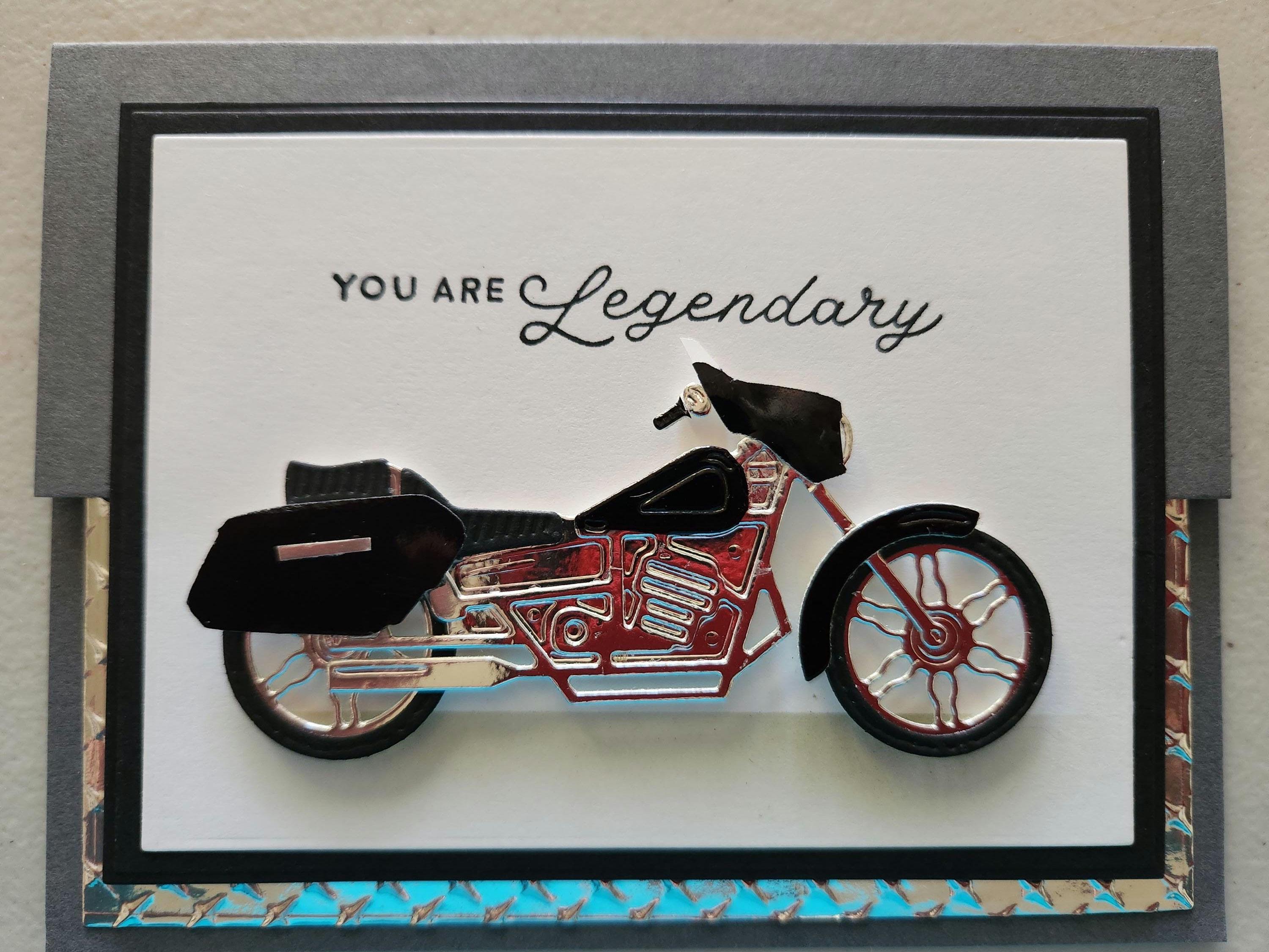Harley Motorcycle Card Two Wheels Fairing Saddle Bags Windshield Ultra ...
