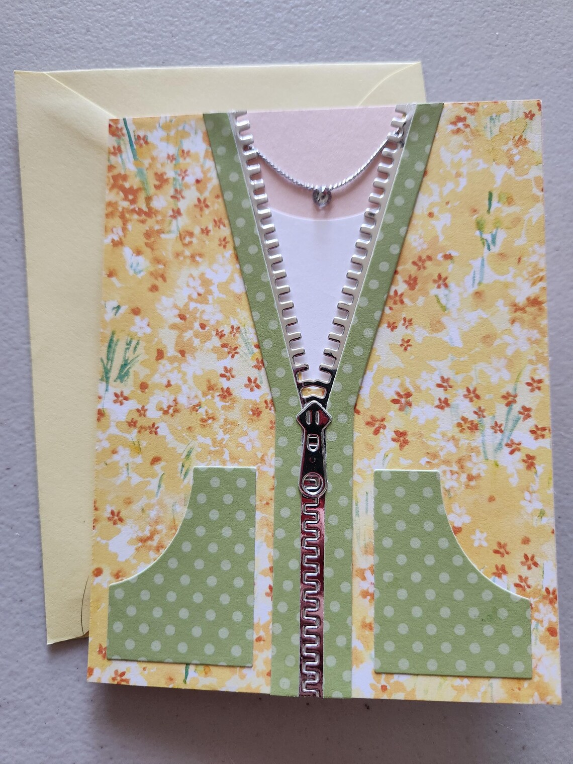 Handmade ALL ZIPPED UP Card Stampin Up! Stamps Cardstock Silver Zipper ...