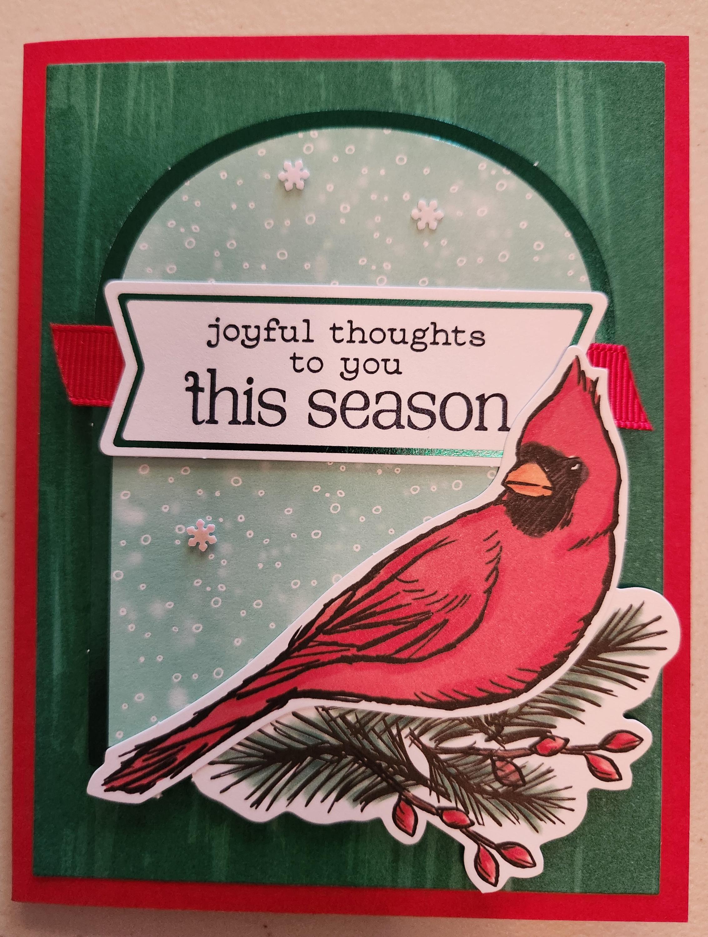 4 Handmade Christmas Greeting Cards, Stampin'up Paper Pumpkin ...