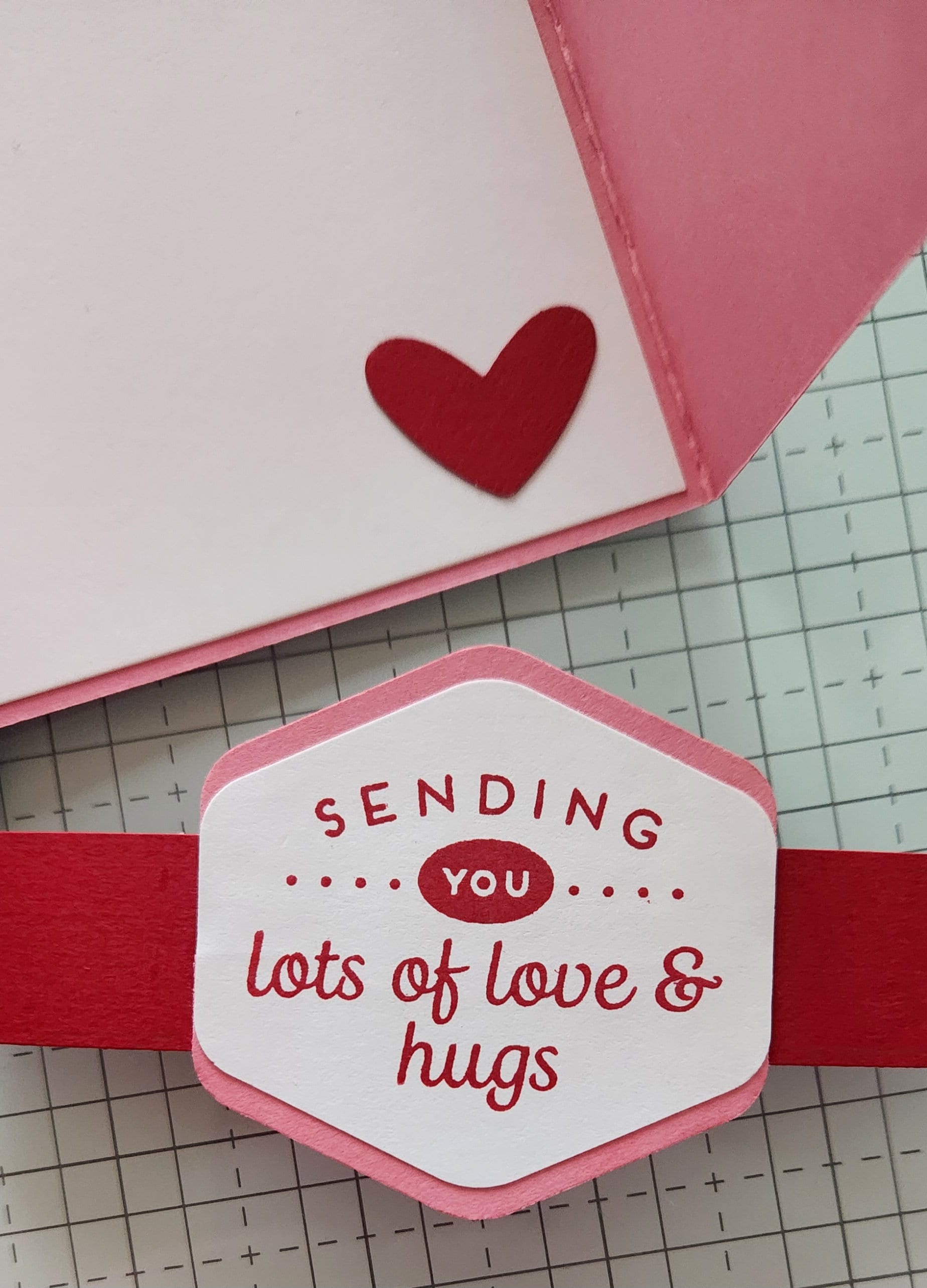 Fun Fold Sending LOVE CARD Stampin up Happy Trifold Abstract Cutout ...