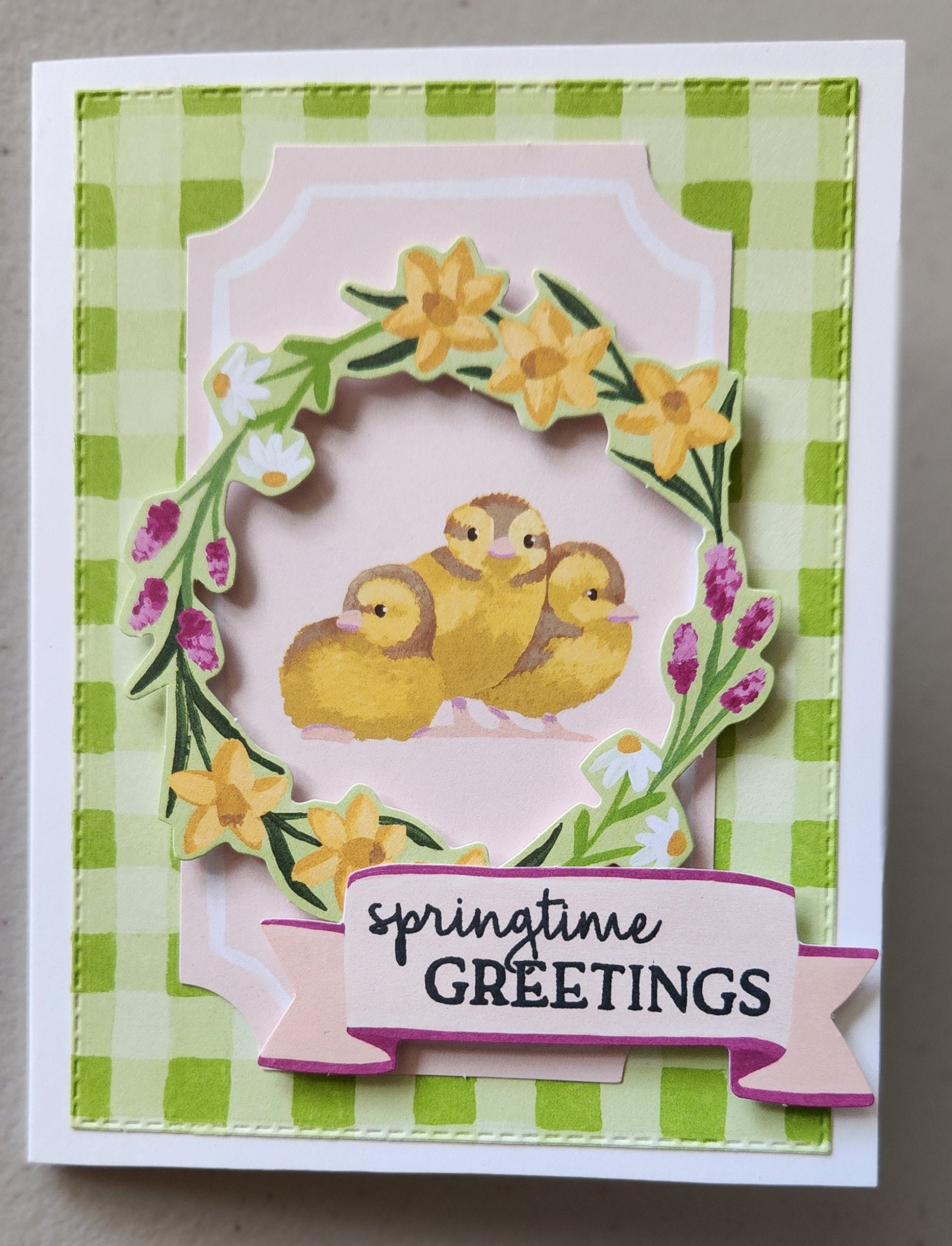 3 Handmade Easter Lot: 2 Cards, Milk Carton Stampin'up! Paper Pumpkin ...