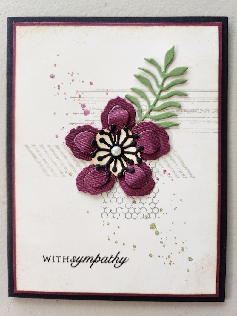 Handmade SYMPATHY CARD Stampin Up! Thinking of Praying for You Thoughts ...