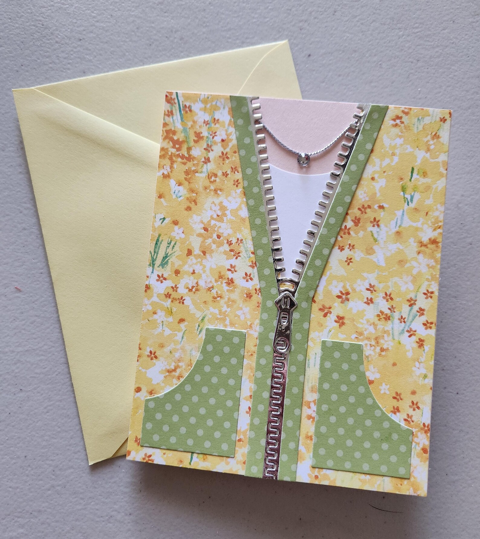 Handmade ALL ZIPPED UP Card Stampin Up! Stamps Cardstock Silver Zipper ...