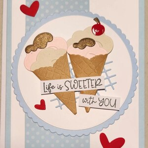 Stampin up Share A Milkshake Handmade CARD Life is Sweeter With You ...