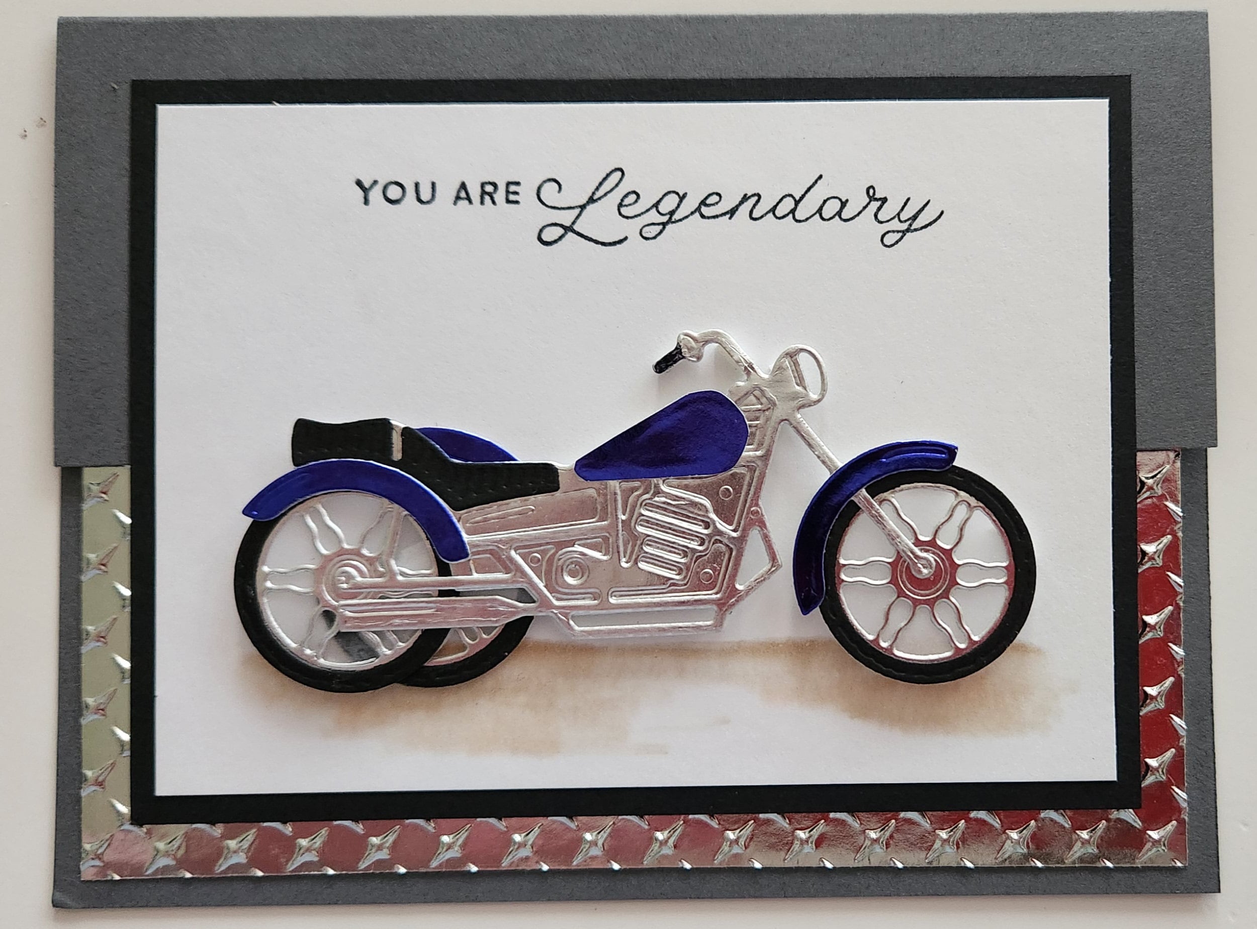 Stampin Up Motorcycle Stamp