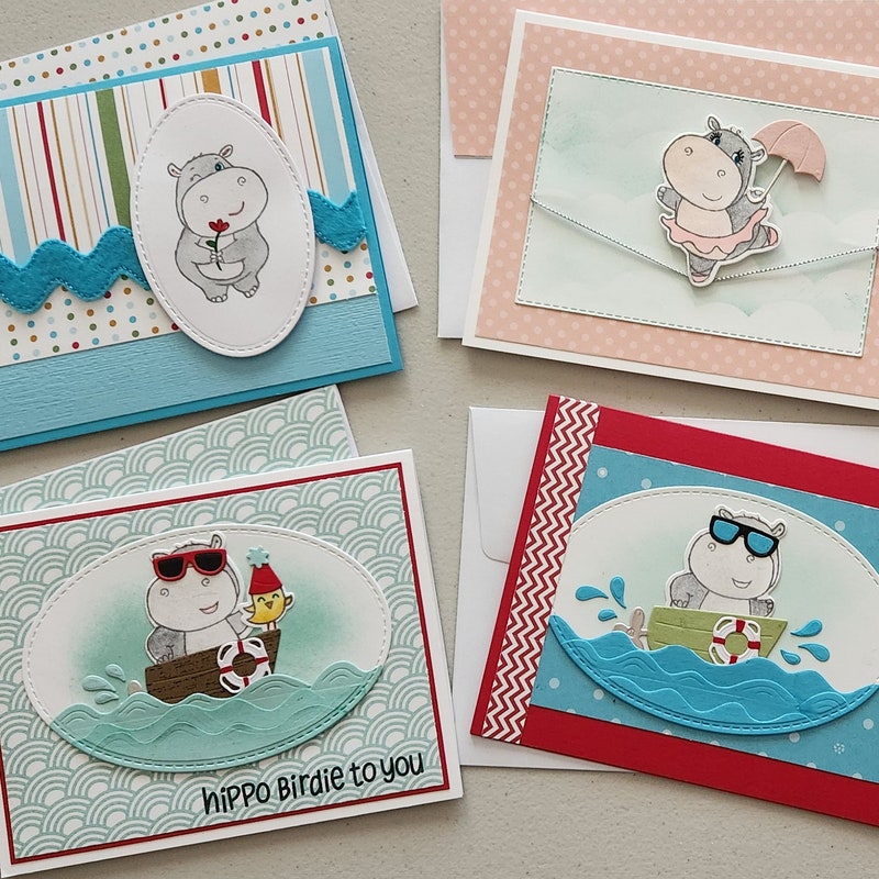 Hippo Stamp - Etsy