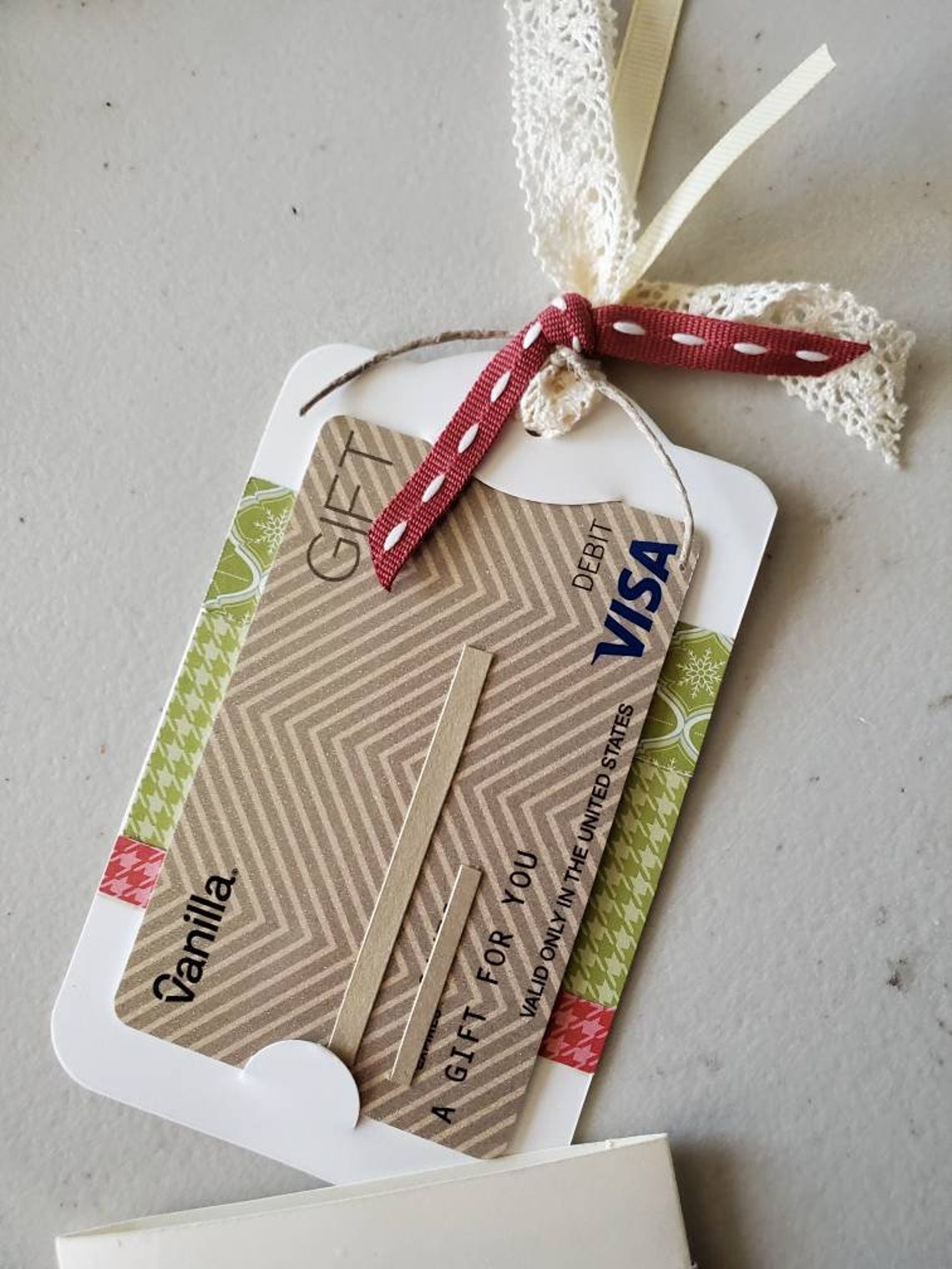 Handmade Holiday Christmas GIFT CARD HOLDER Card Stocking Gingerbread ...