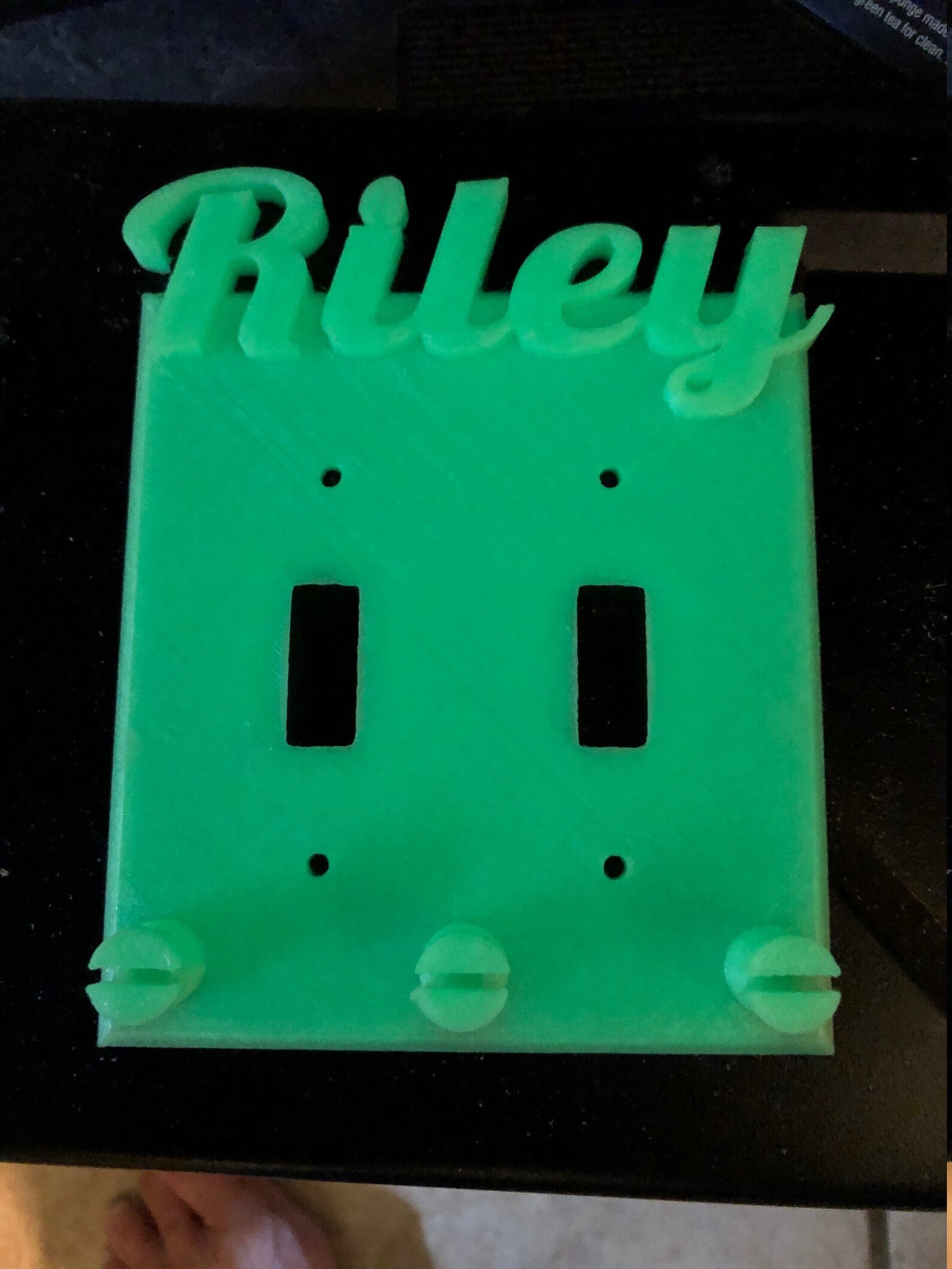 Glow in the Dark Light Switch Plate Custom - Etsy