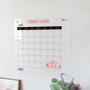 Home Decor Gift Calendar Clear Personalized Wall Calendar for Wall ...