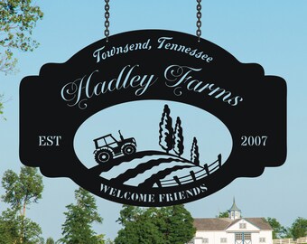 Metal Outdoor Farm Sign | Etsy