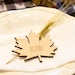 Maple Leaf Place Cards Engraved Wooden Leaf Place Cards for ...