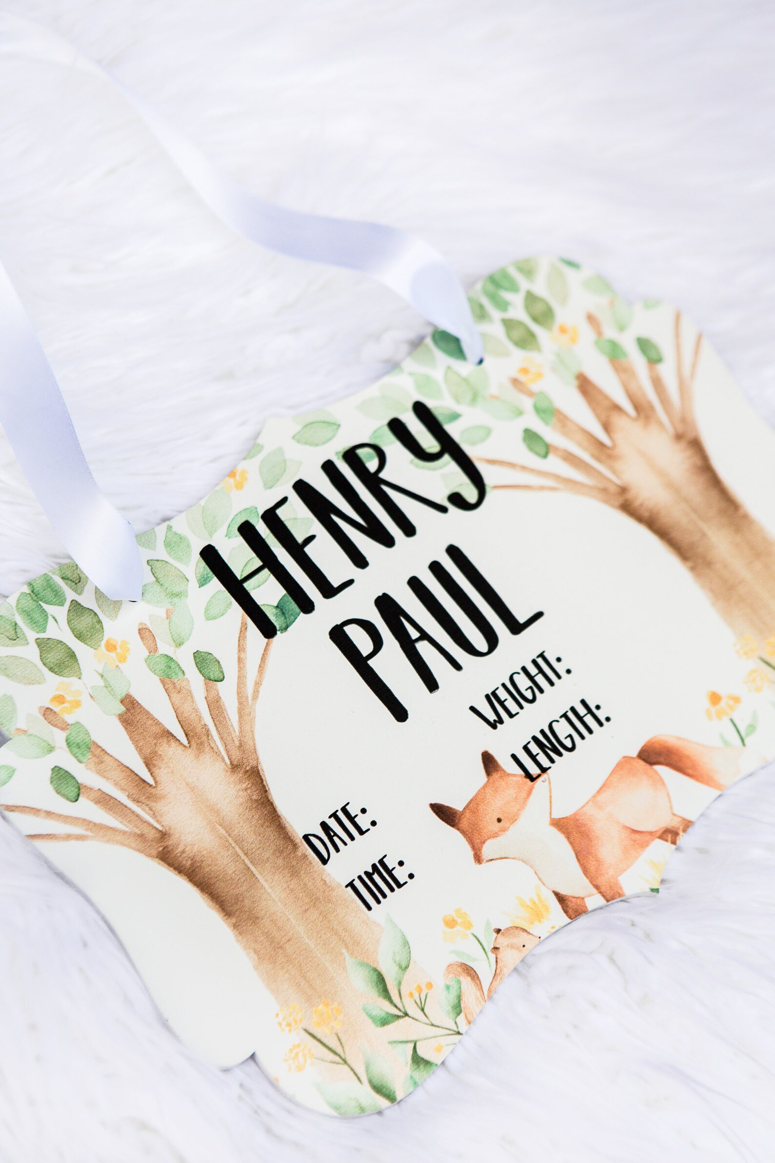 Hospital Door Sign Hanging Birth Stats Sign for New Baby | Etsy