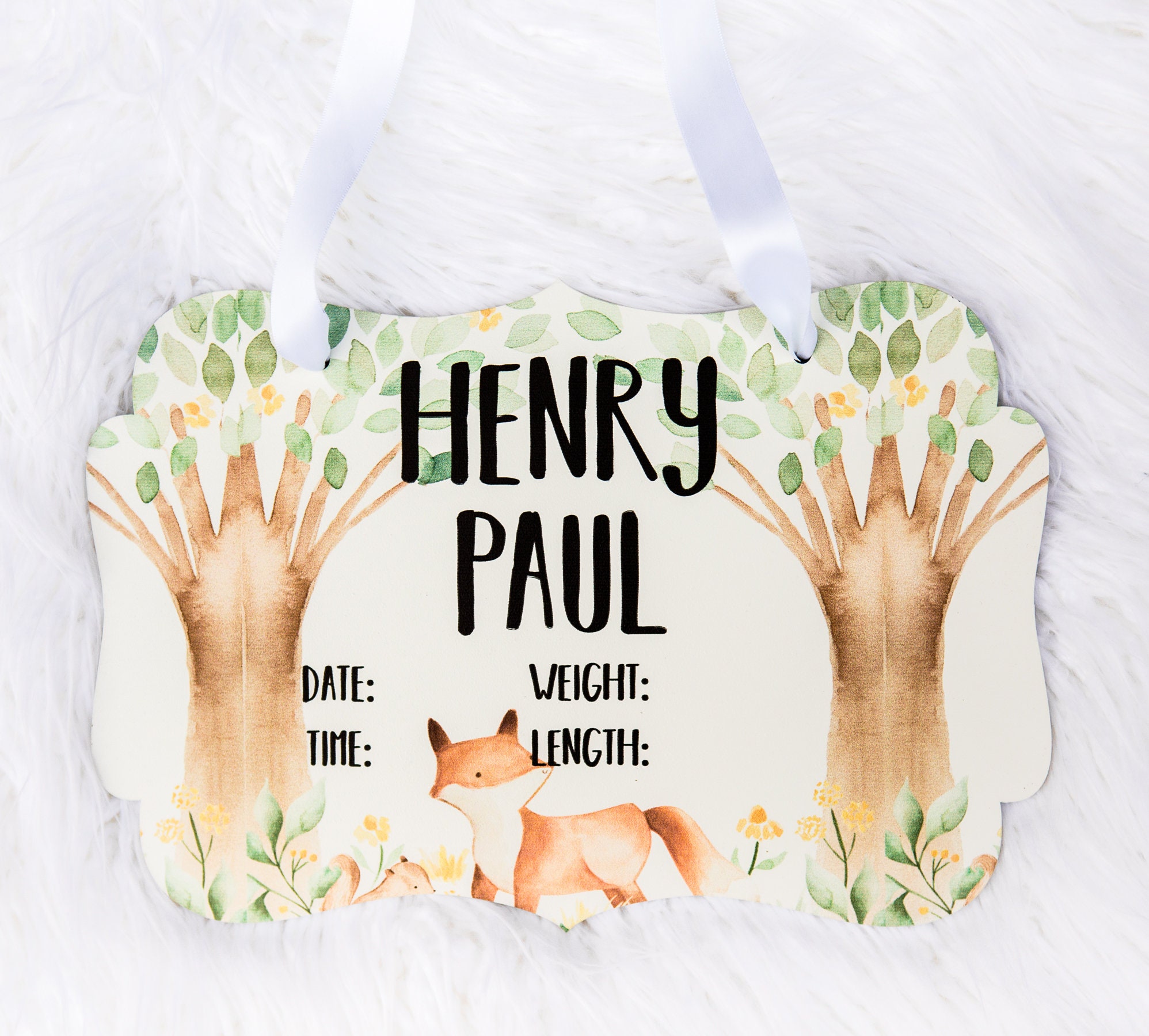 Hospital Door Sign Hanging Birth Stats Sign for New Baby | Etsy