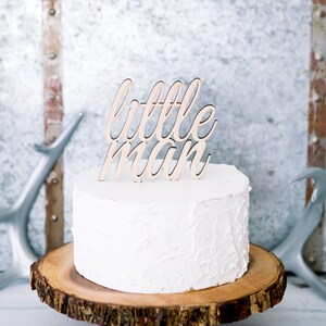 Boys Cake Topper for Toddlers, Baby, Kids - Little Man, Cake Smash or ...