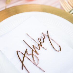 Place Card Name Tags for Plate Names Bridal Shower Dinner Party Plate ...