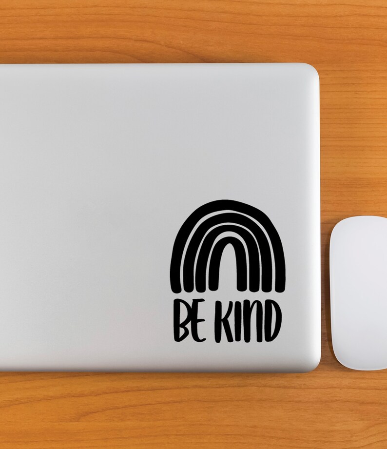 Be Kind Decal for Car Window or Anywhere Rainbow Kind Bumper - Etsy