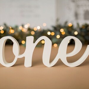 One Sign Photo Prop for First Birthday Photo Shoot for Baby - Wooden ...