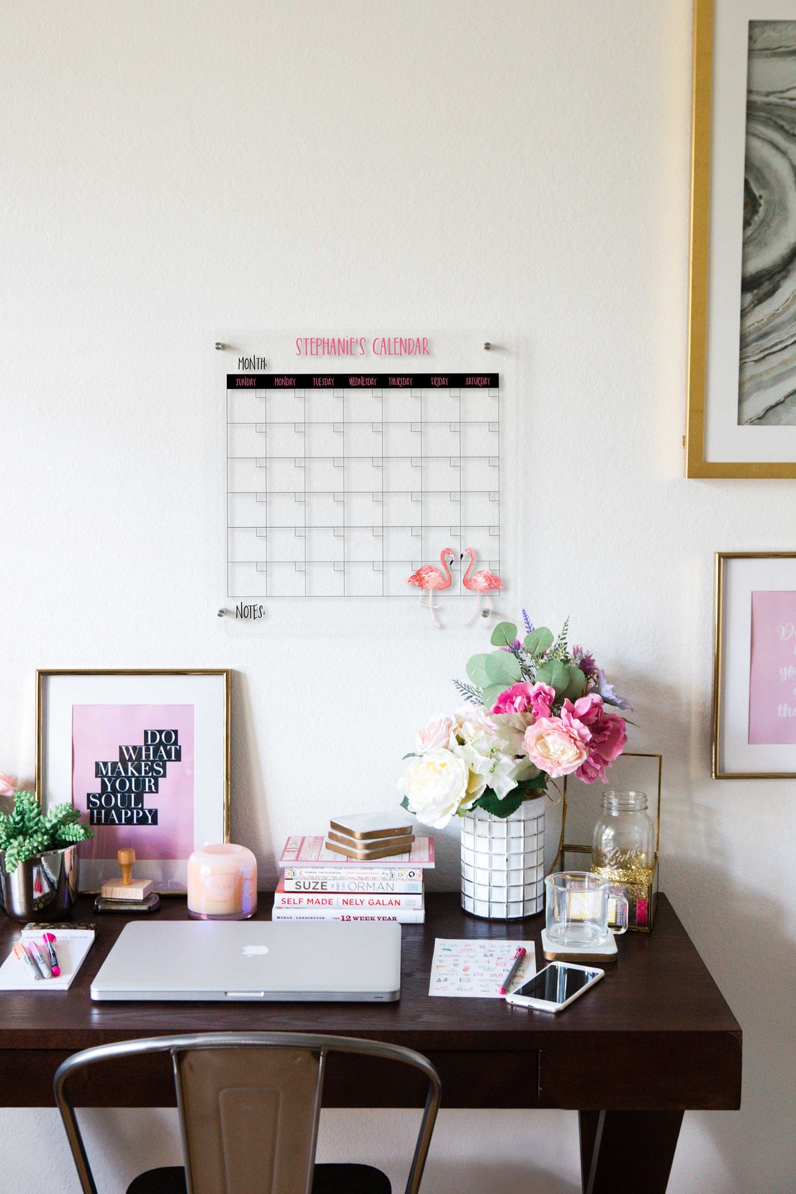 Home Decor Gift Calendar Clear Personalized Wall Calendar for | Etsy