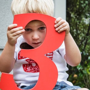 3 Sign Photo Prop for Third Birthday Photo Shoot for Kids - Wooden ...