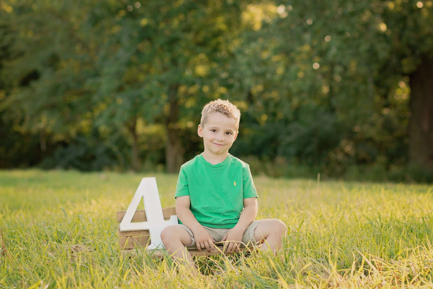 4 Sign Photo Prop for Fourth Birthday Photo Shoot for Kids | Etsy