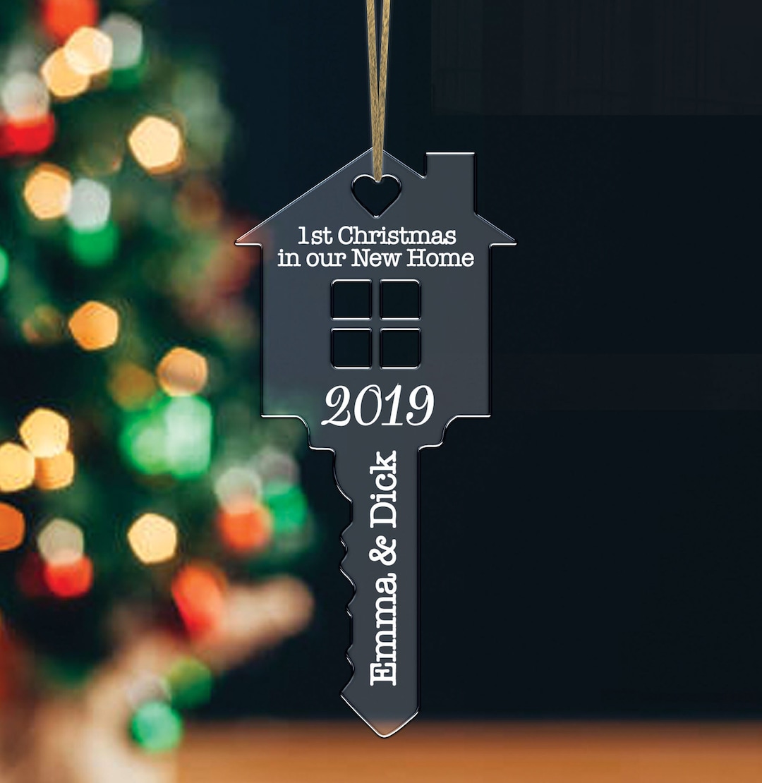 Christmas Ornament First Home, Key Ornament First Christmas New Home ...