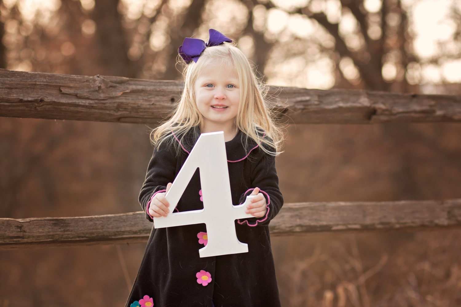 4 Sign Photo Prop for Fourth Birthday Photo Shoot for Kids | Etsy